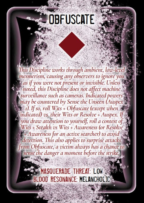 Vampire: The Masquerade Blood Sorcery and Discipline cards are here ...