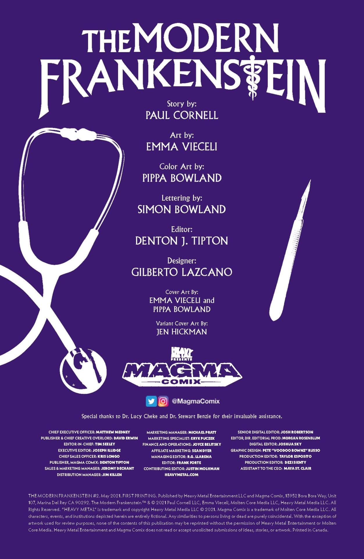 Preview: The Modern Frankenstein #2 - Graphic Policy