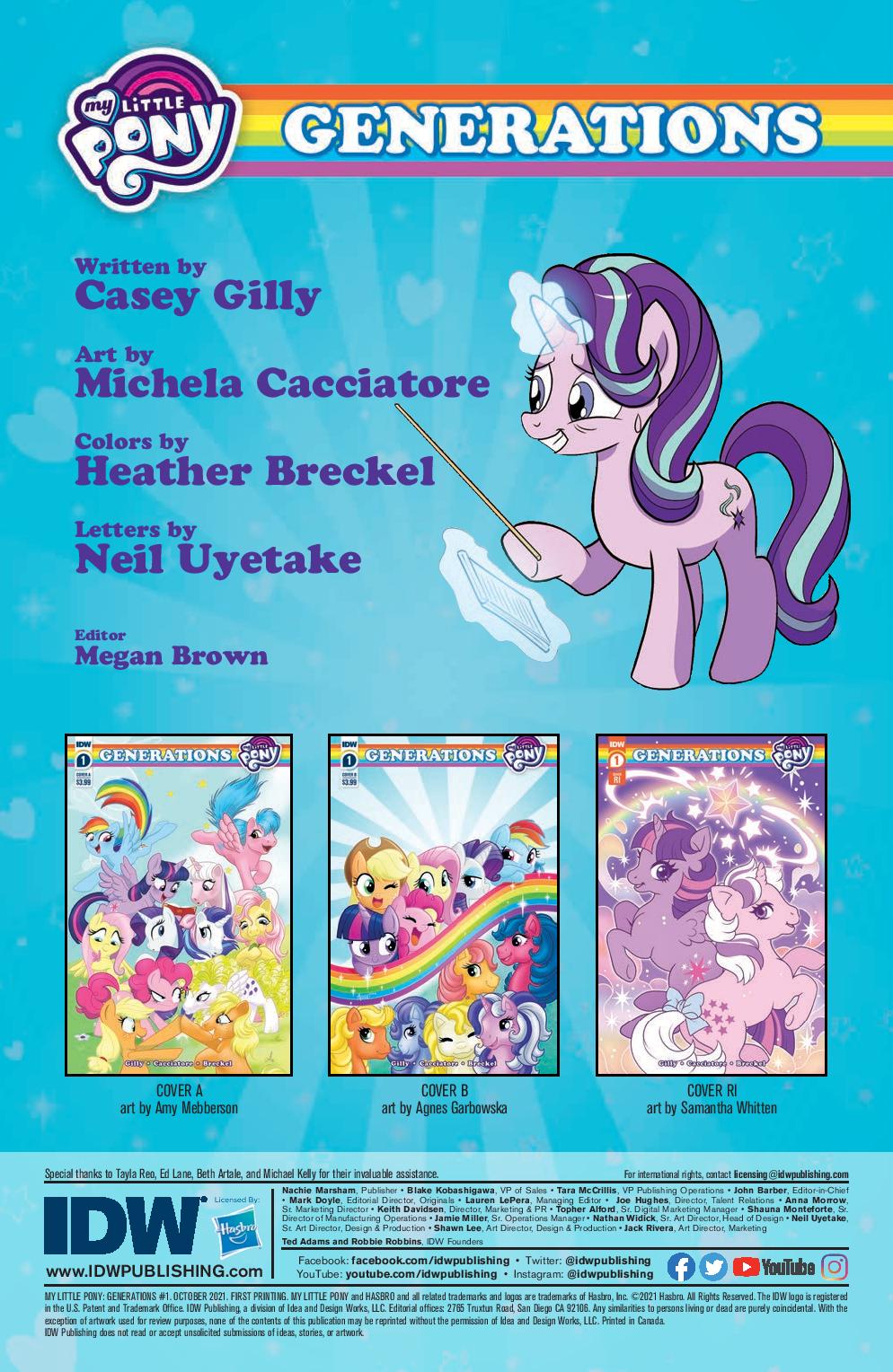 Preview: My Little Pony: Generations #1 - Graphic Policy