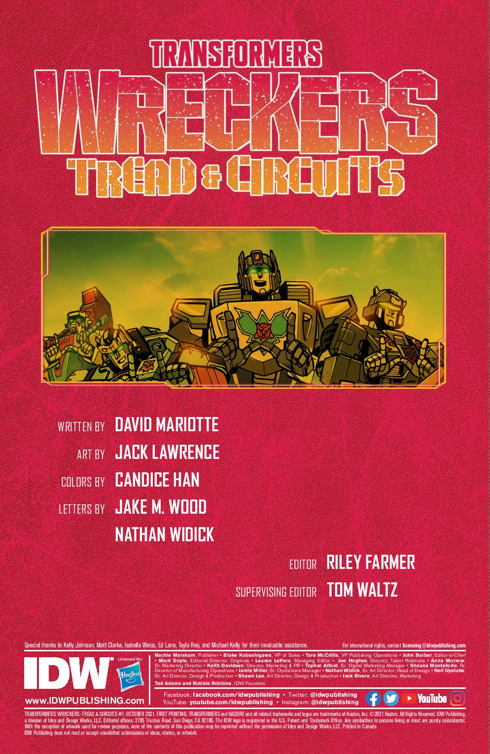 Preview: Transformers: Wreckers—Tread & Circuits #1 (of 4) - Graphic Policy