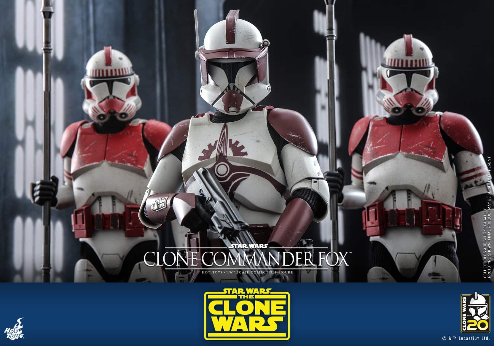 Celebrate 20 years of the Clone Wars with Hot Toys’ Clone Commander Fox ...