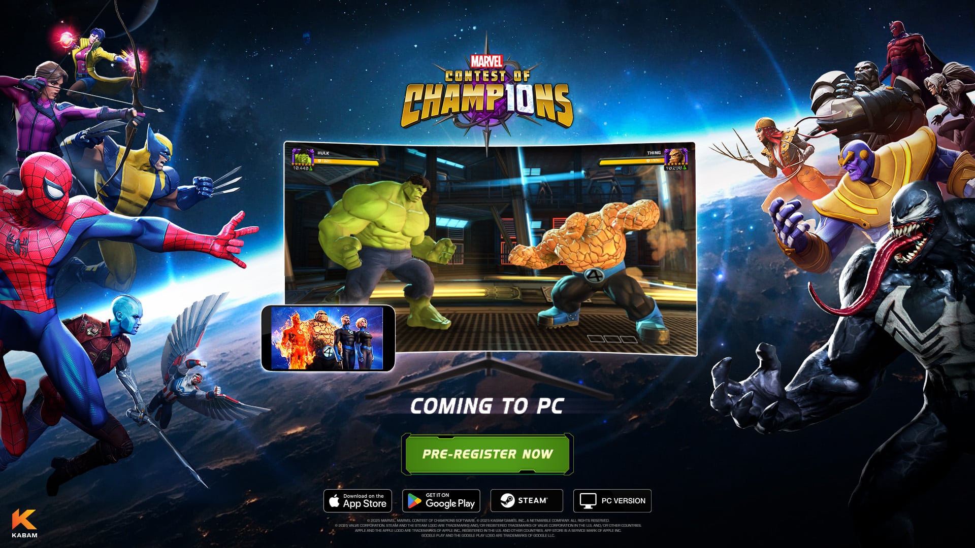 Marvel Contest of Champions Is Coming to PC! Pre-Registration Open Now ...