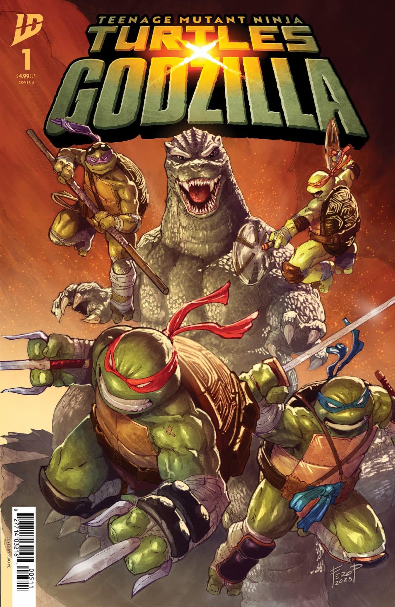 Get a first look at Teenage Mutant Ninja Turtles X Godzilla #1 ...